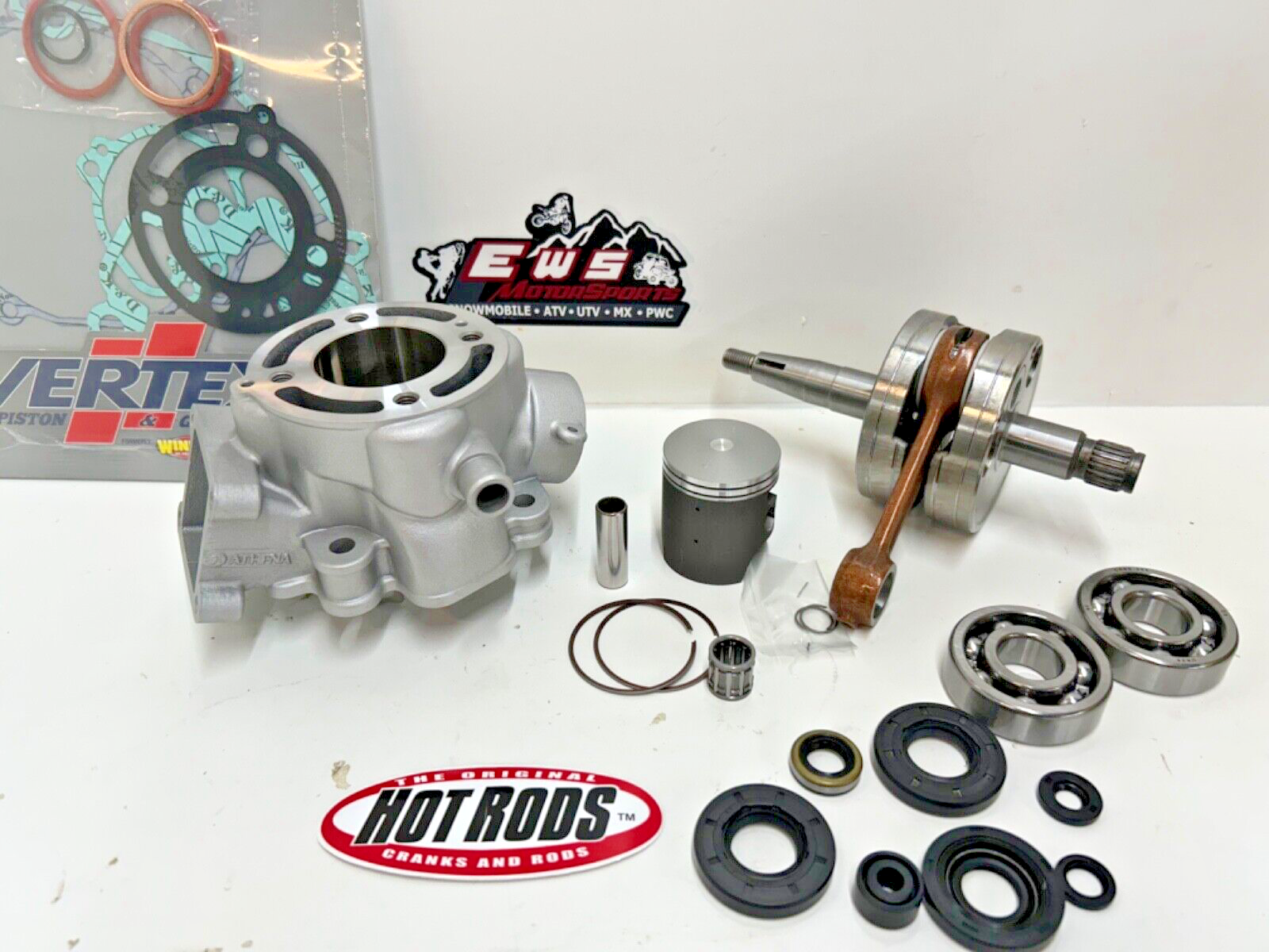 KAWASAKI KX 65 ENGINE KIT CRANKSHAFT, VERTEX PISTON, CYLINDER, GAKSETS ...