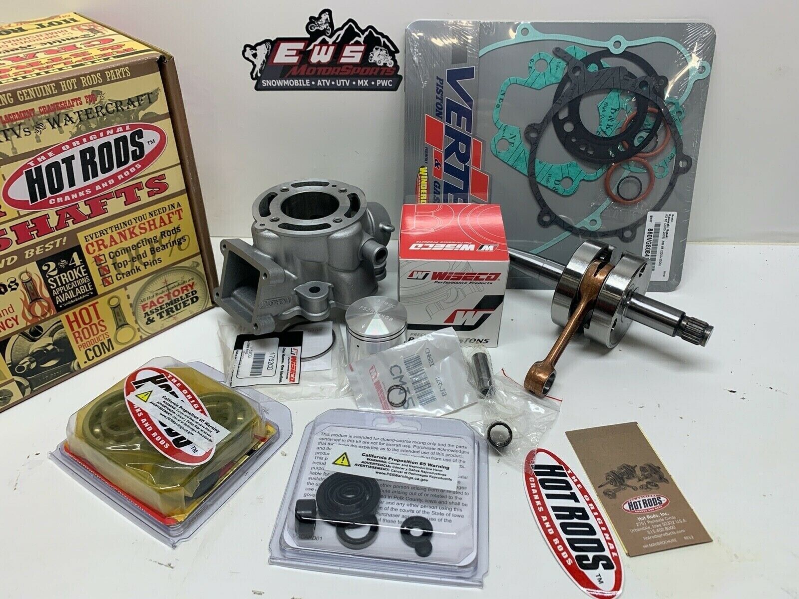 KAWASAKI KX 85 ENGINE REBUILD HOT RODS CRANKSHAFT, PISTON, CYLINDER 20 ...