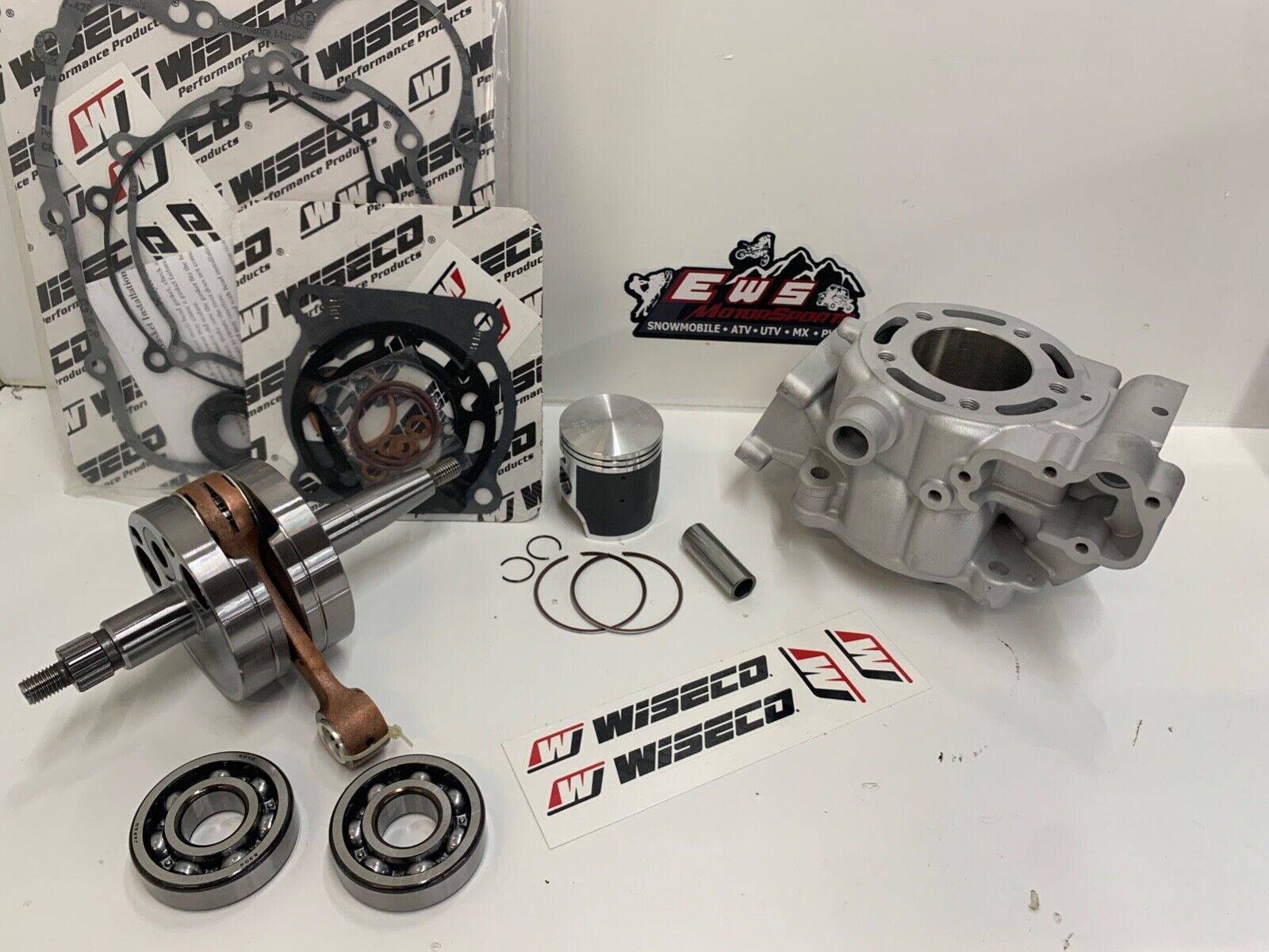 KAWASAKI KX 85 ENGINE REBUILD KIT CRANKSHAFT, VERTEX PISTON, CYLINDER ...