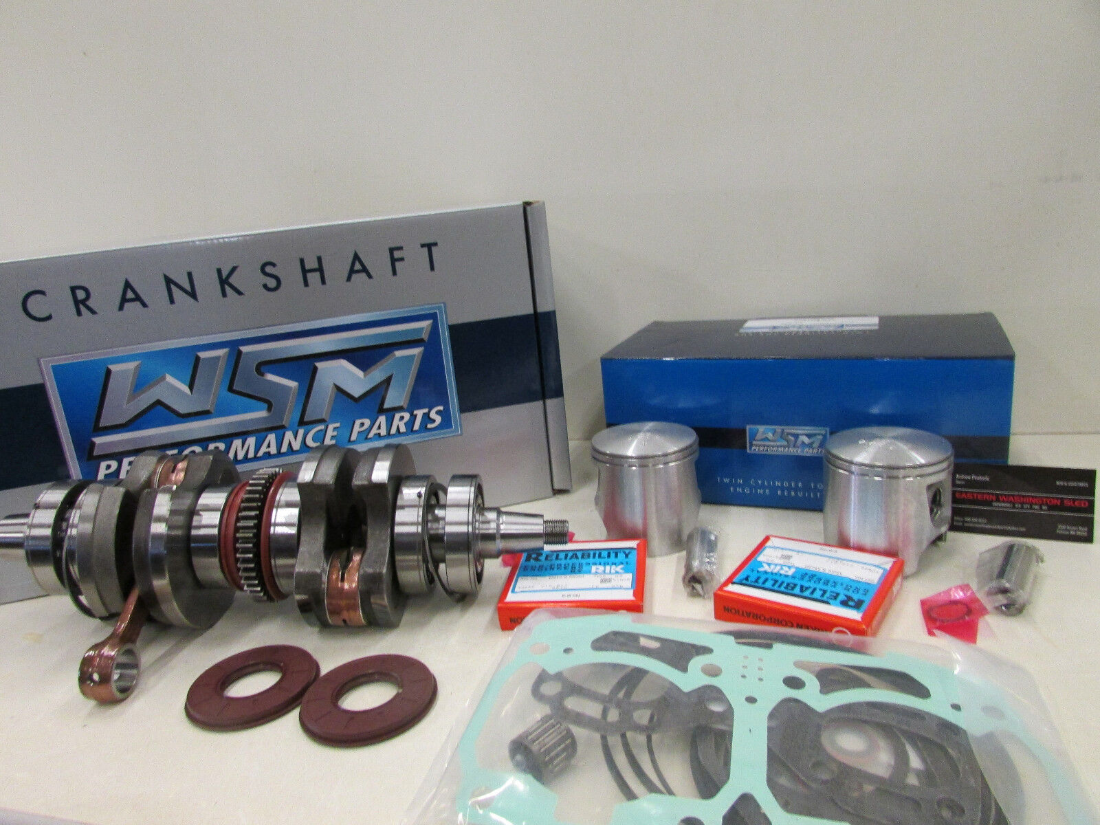 SEA DOO 787 800 RFI WSM ENGINE REBUILD KIT, PISTONS, GASKETS, CRANKSHA ...