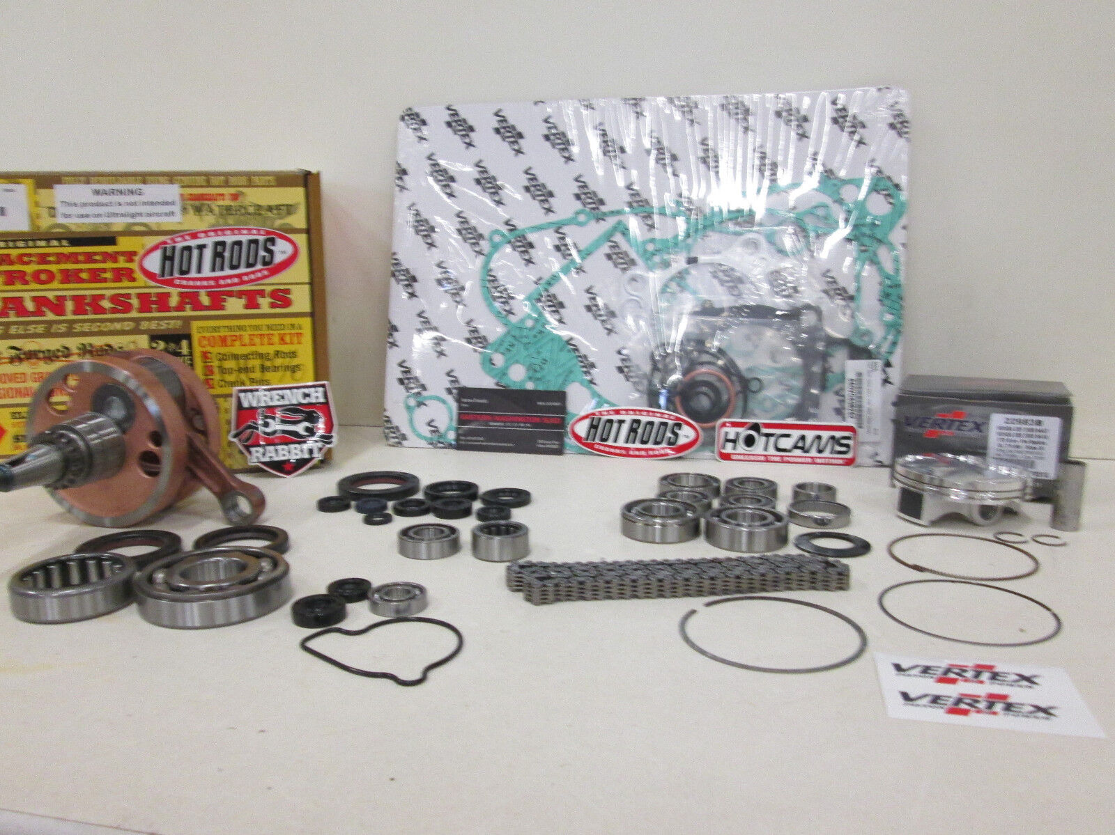 KAWASAKI KX 250F WRENCH RABBIT ENGINE REBUILD KIT CRANKSHAFT, PISTON 2 ...